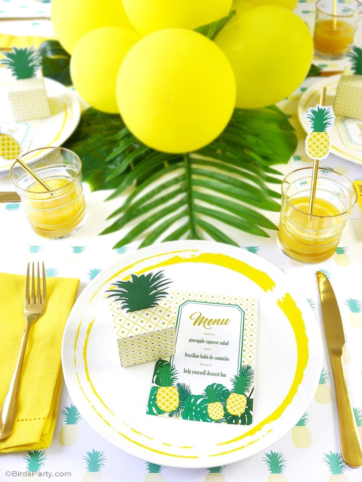 Pineapple Tropical Summer Birthday Party Ideas | Photo 1 of 10 | Catch ...