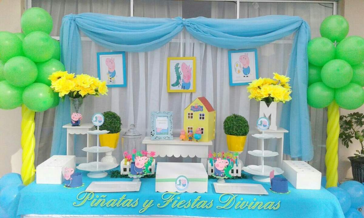 Peppa and George pig Birthday Party Ideas | Photo 4 of 9 | Catch My Party