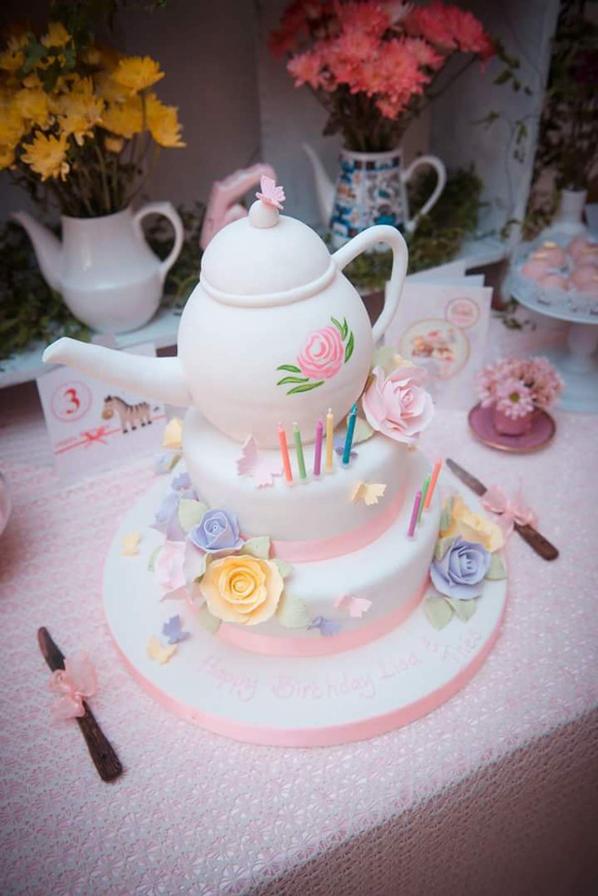 Flowers & Teapots Birthday Party Ideas | Photo 1 of 42 | Catch My Party