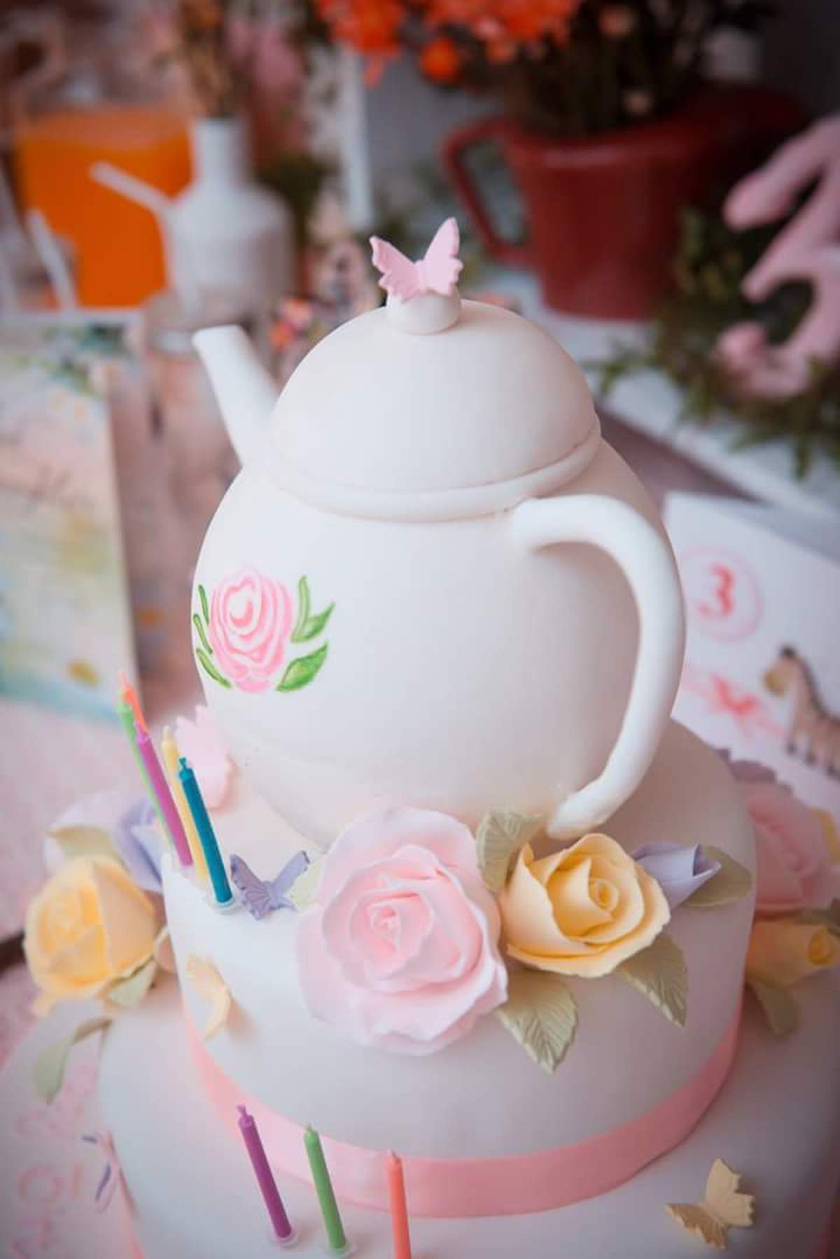 Flowers & Teapots Birthday Party Ideas | Photo 1 of 42 | Catch My Party
