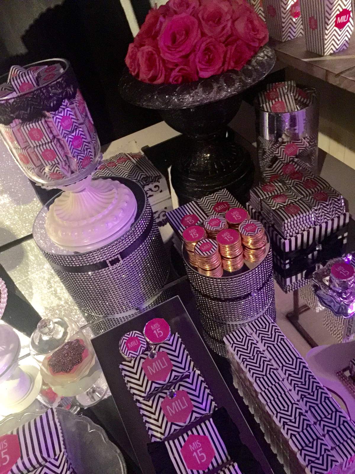 Bling Fifteen Birthday Party Ideas | Photo 3 of 18 | Catch My Party