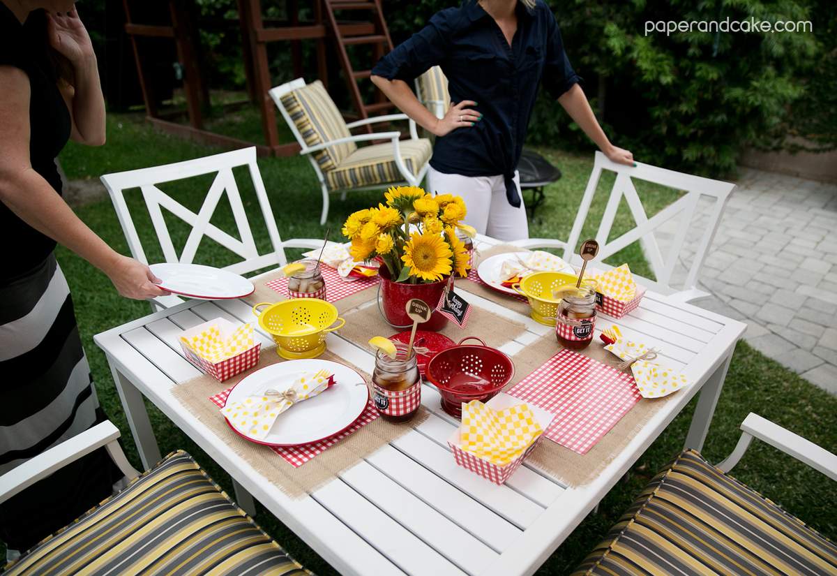 Gingham and Mason Jars Birthday Party Ideas | Photo 1 of 19 | Catch My ...