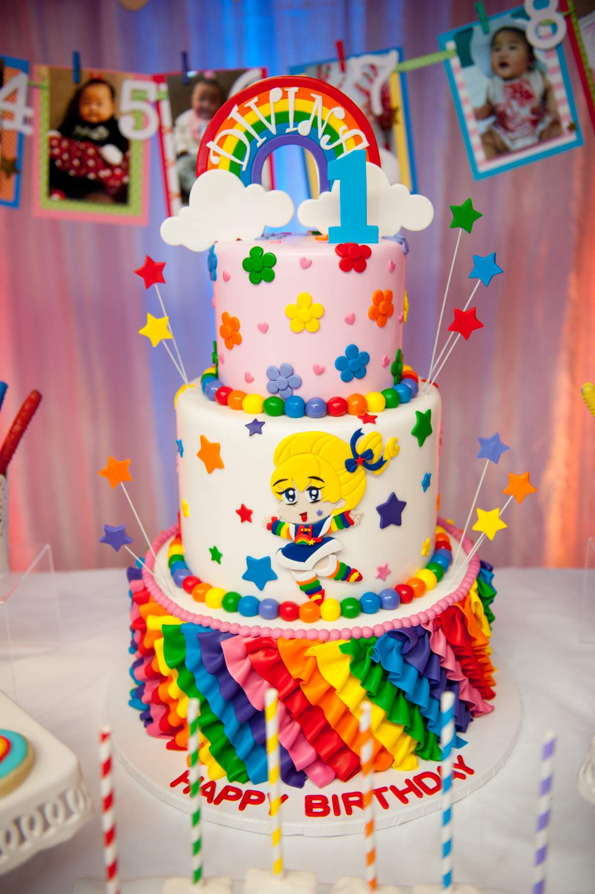 "Rainbow Brite" Birthday Party Ideas | Photo 19 of 29 | Catch My Party
