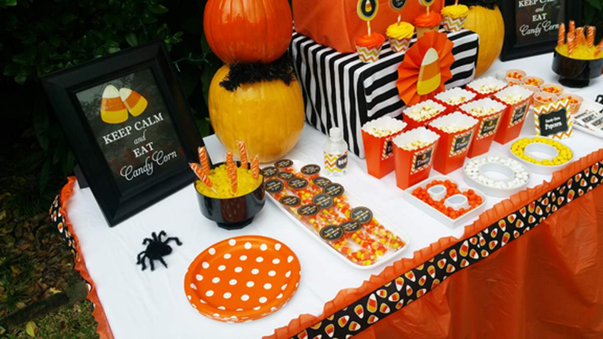 Candy Corn Halloween Party Ideas | Photo 17 of 23 | Catch My Party