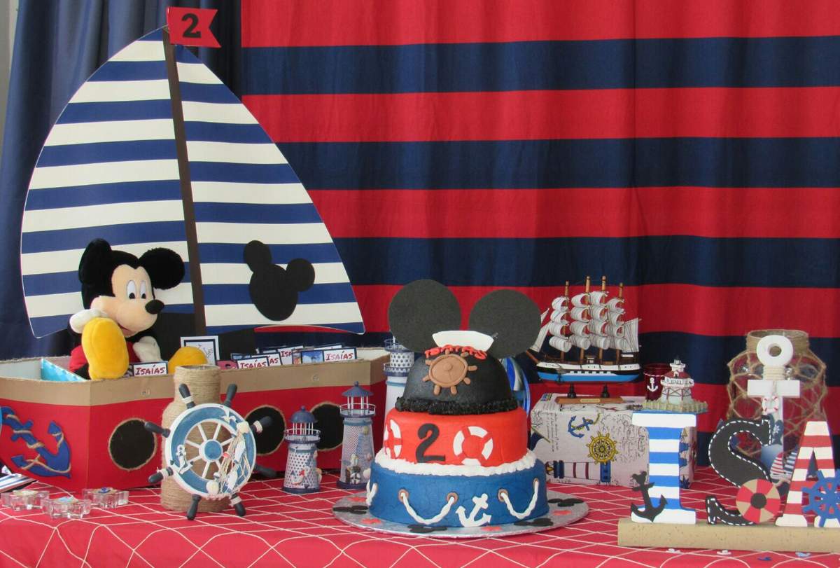 Nautical Mickey Mouse Birthday Party Ideas | Photo 3 of 50 | Catch My Party