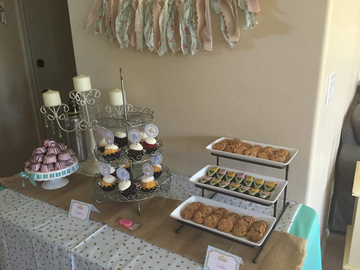 Shabby Chic Princess Tea Party Birthday Party Ideas | Photo 11 of 22 ...