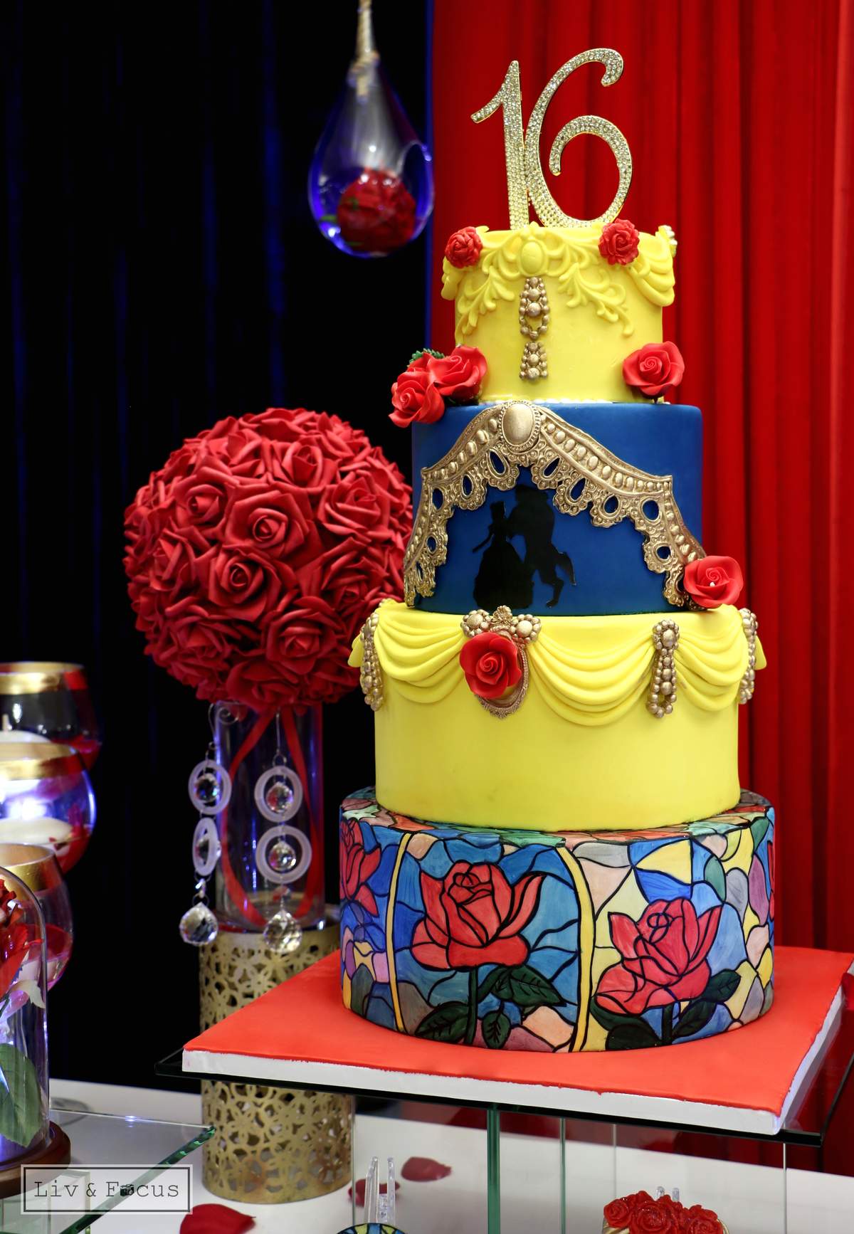 Belle Beauty And The Beast Quincea era Party Ideas Photo 10 Of 22 Belle Beauty And The Beast Quincea era Party Ideas Photo 10 Of 22