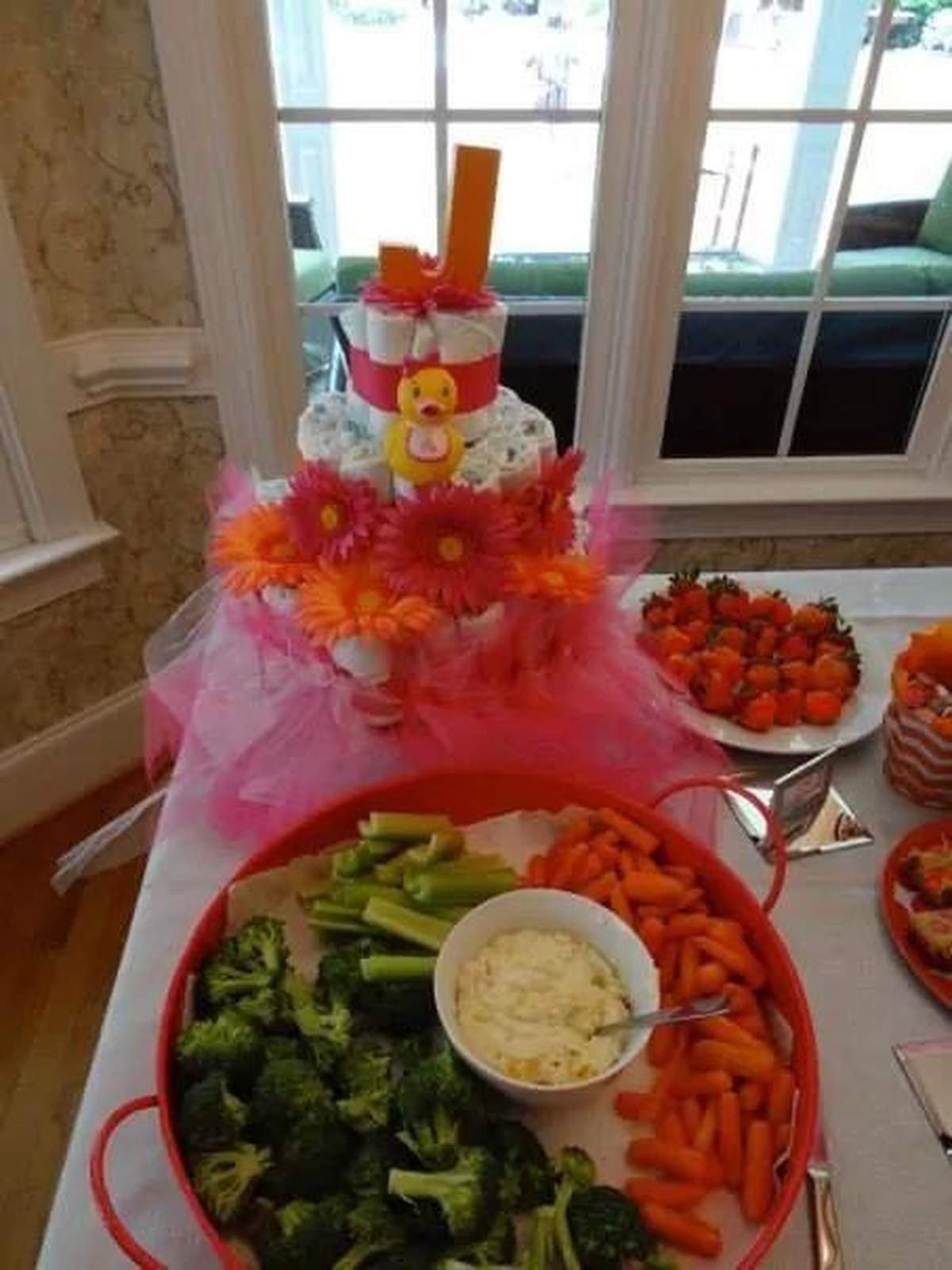 Pink/Coral Baby Shower Party Ideas | Photo 16 of 22 | Catch My Party
