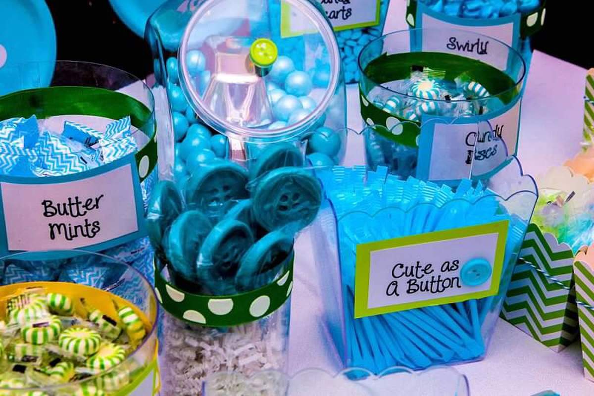 Cute as a Button Baby Shower Party Ideas | Photo 2 of 8 | Catch My Party