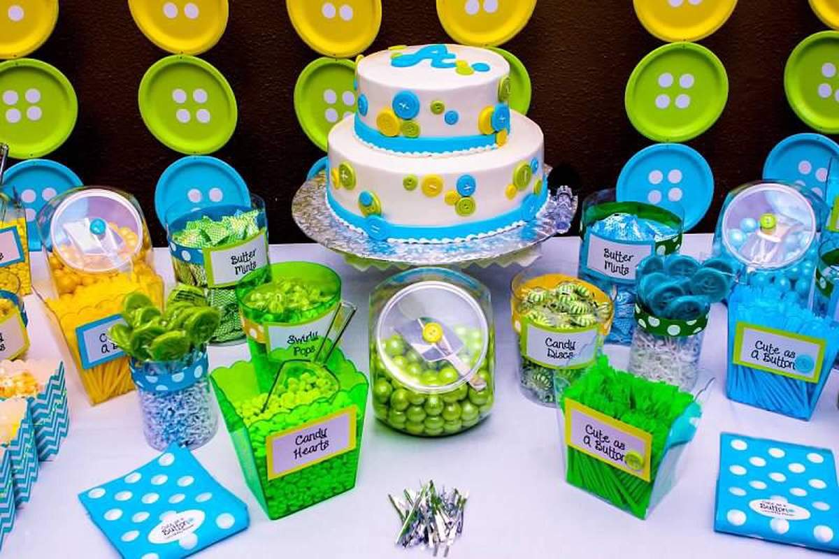Cute as a Button Baby Shower Party Ideas | Photo 2 of 8 | Catch My Party