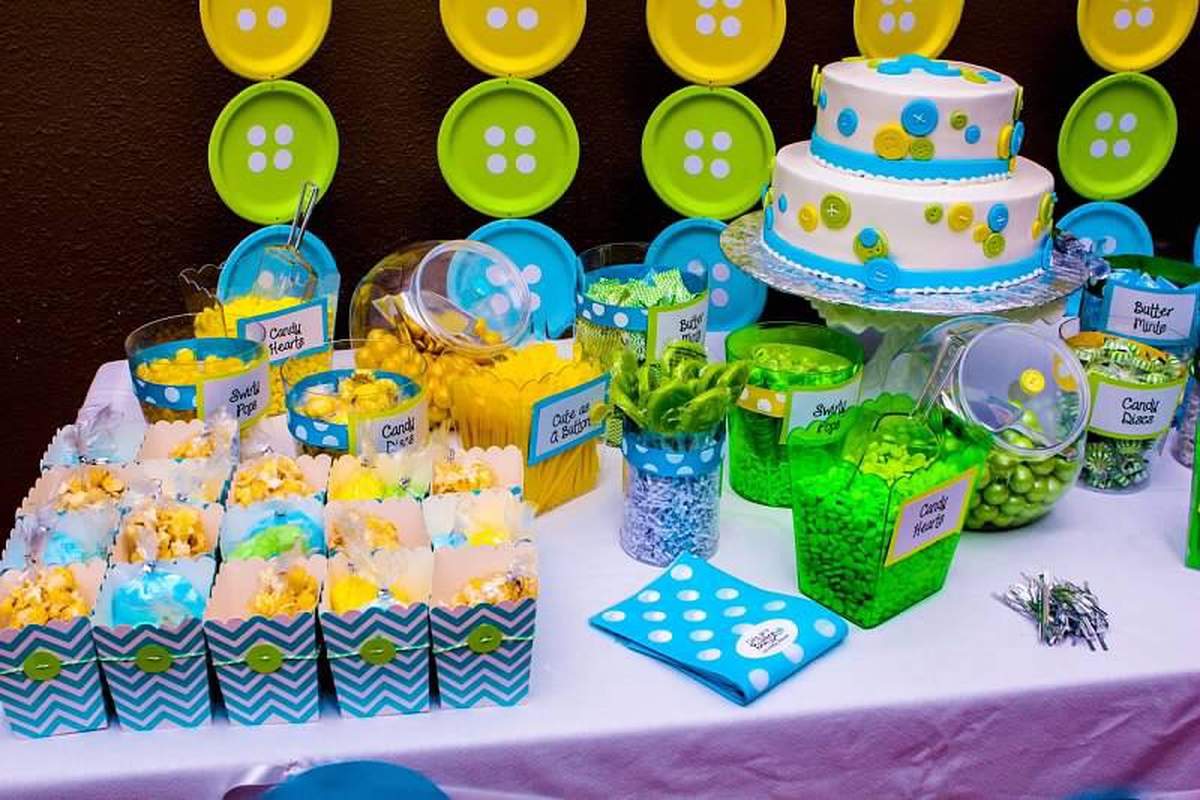 Cute as a Button Baby Shower Party Ideas | Photo 2 of 8 | Catch My Party