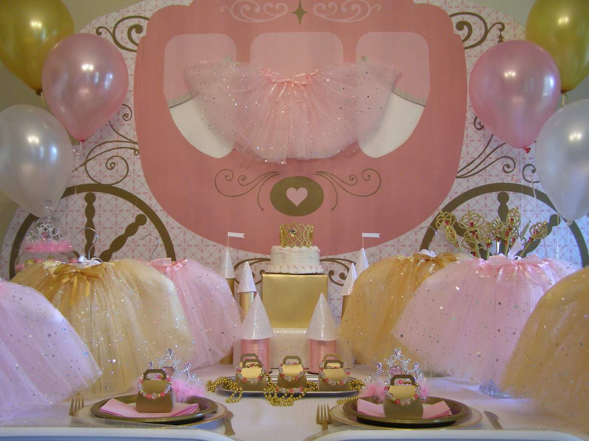 Pink & Gold Princess Party / Birthday "Pink & Gold Sparkling Tutu ...