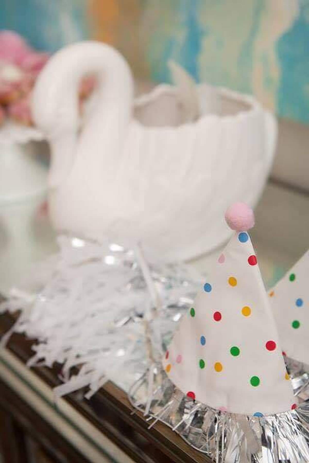 Swan theme Birthday Party Ideas | Photo 5 of 79 | Catch My Party