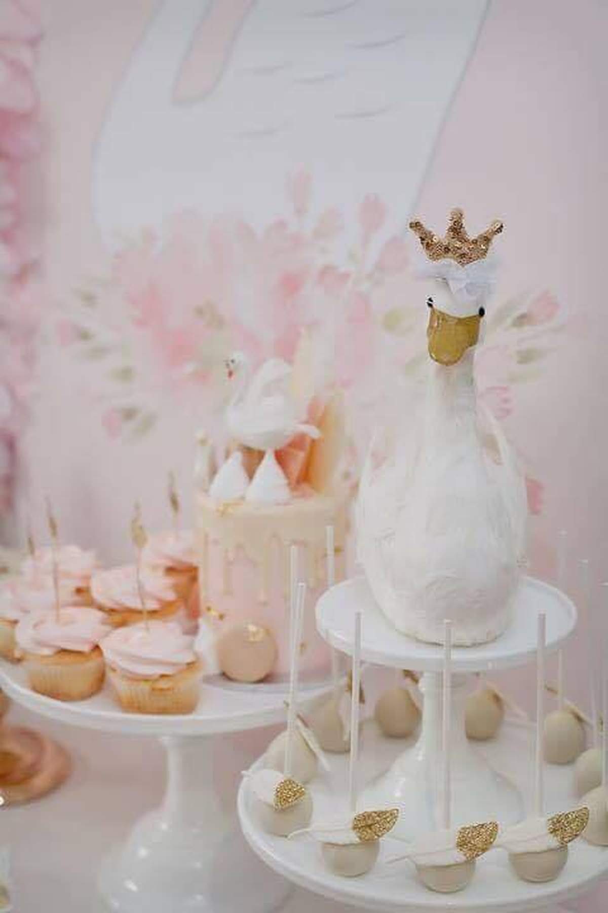 Swan theme Birthday Party Ideas | Photo 20 of 79 | Catch My Party