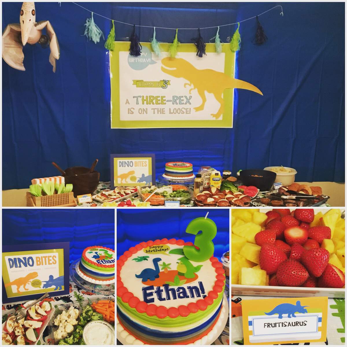 Dinosaurs / Birthday "A Three-Rex Dinosaur 3rd Birthday Party" | Catch ...