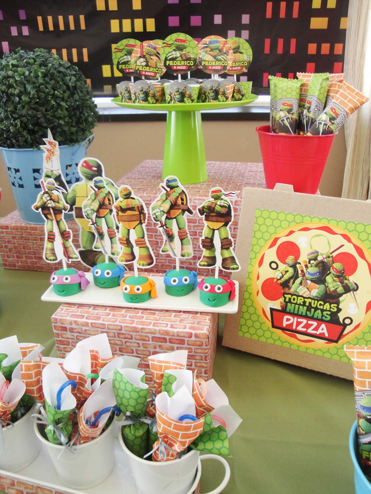 Teenage Mutant Ninja Turtles Birthday Party Ideas | Photo 1 of 30 ...