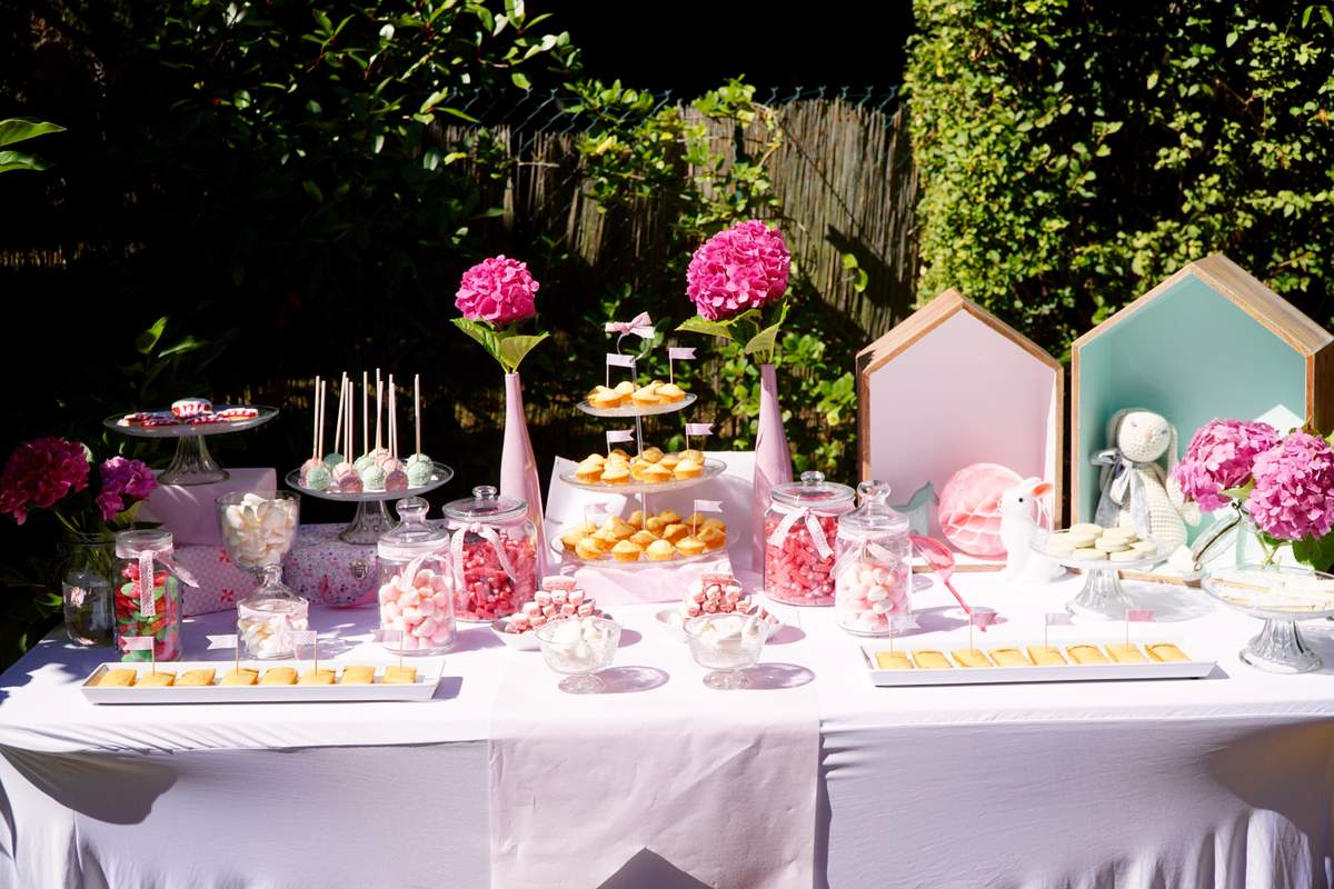 Mint and light pink Birthday Party Ideas | Photo 1 of 26 | Catch My Party