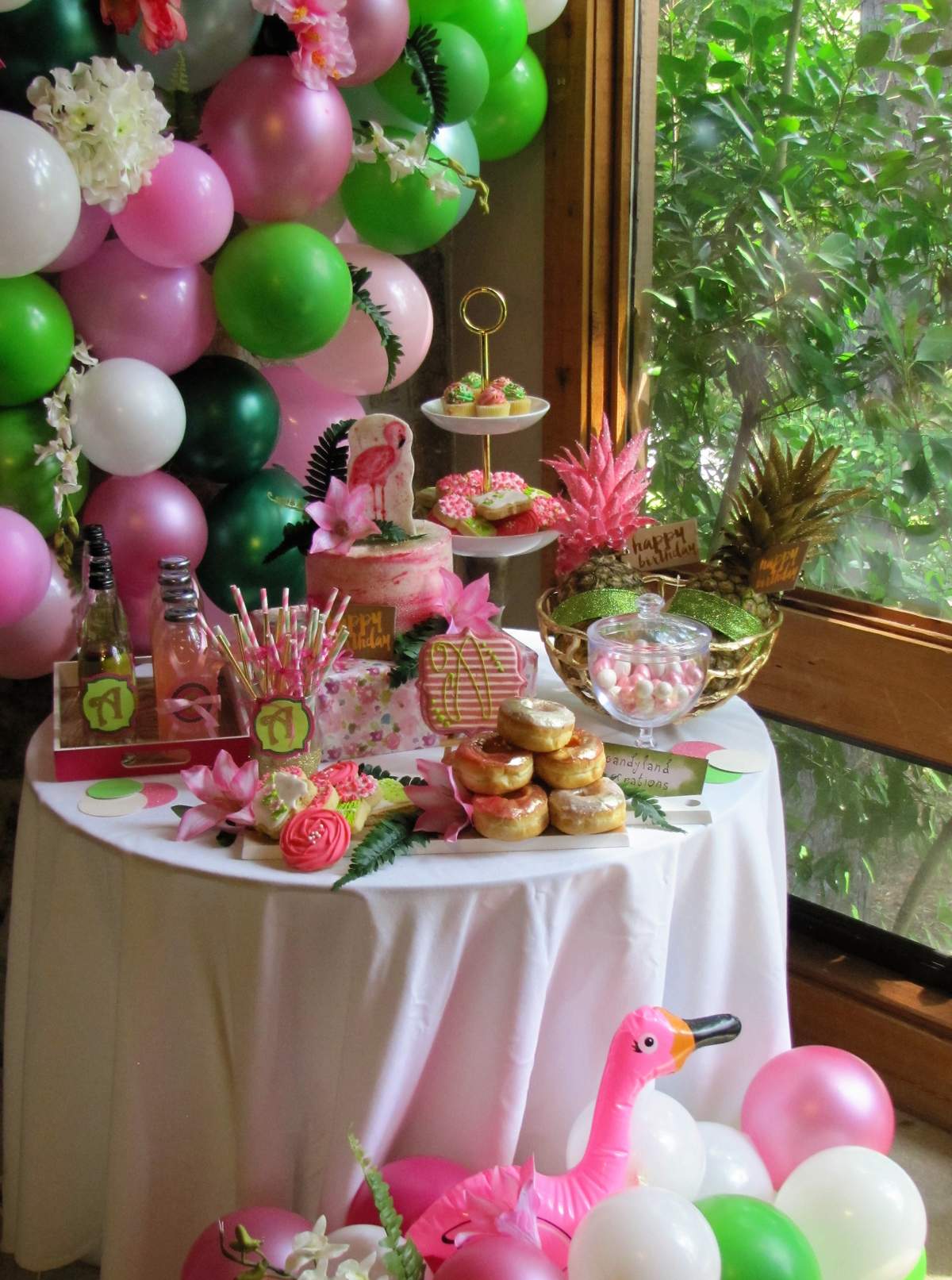 Pink Flamingo Birthday Party Ideas | Photo 1 of 36 | Catch My Party