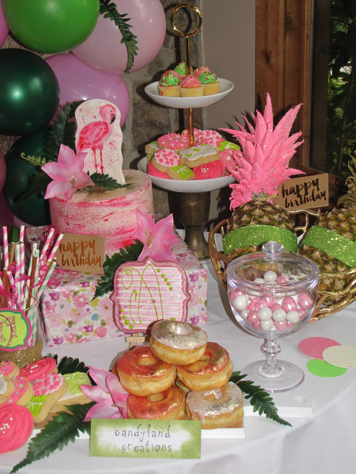 Pink Flamingo Birthday Party Ideas | Photo 1 of 36 | Catch My Party