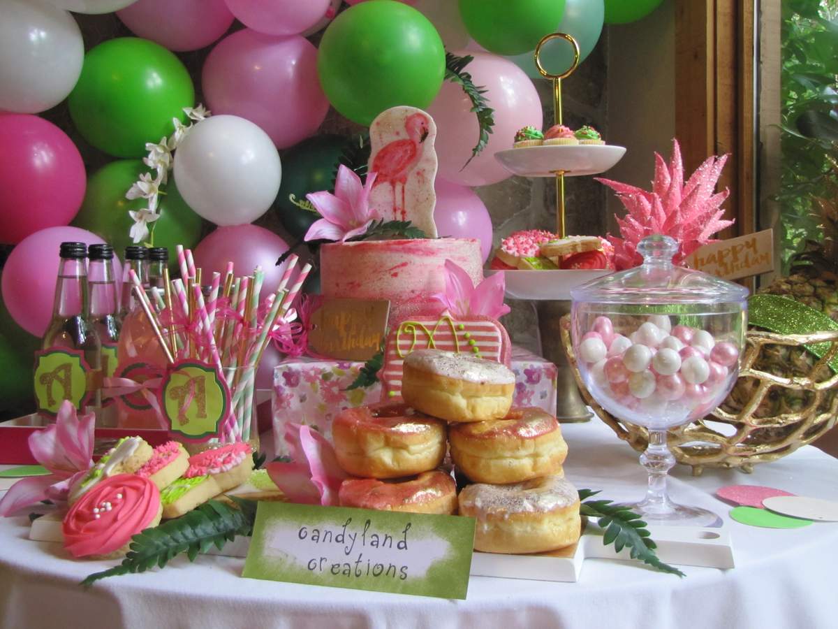 Pink Flamingo Birthday Party Ideas | Photo 1 of 36 | Catch My Party