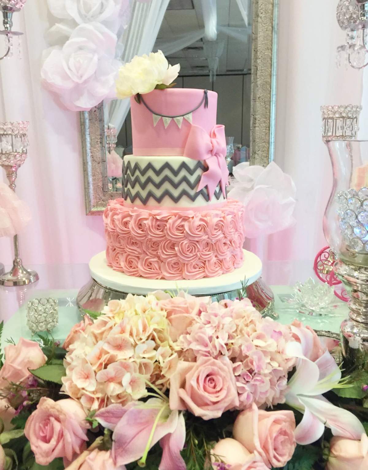 Diamonds and Baby Girl dress Baby Shower Party Ideas | Photo 4 of 16 ...