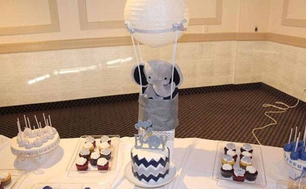 Elephant Theme Baby Shower Party Ideas | Photo 7 of 10 | Catch My Party
