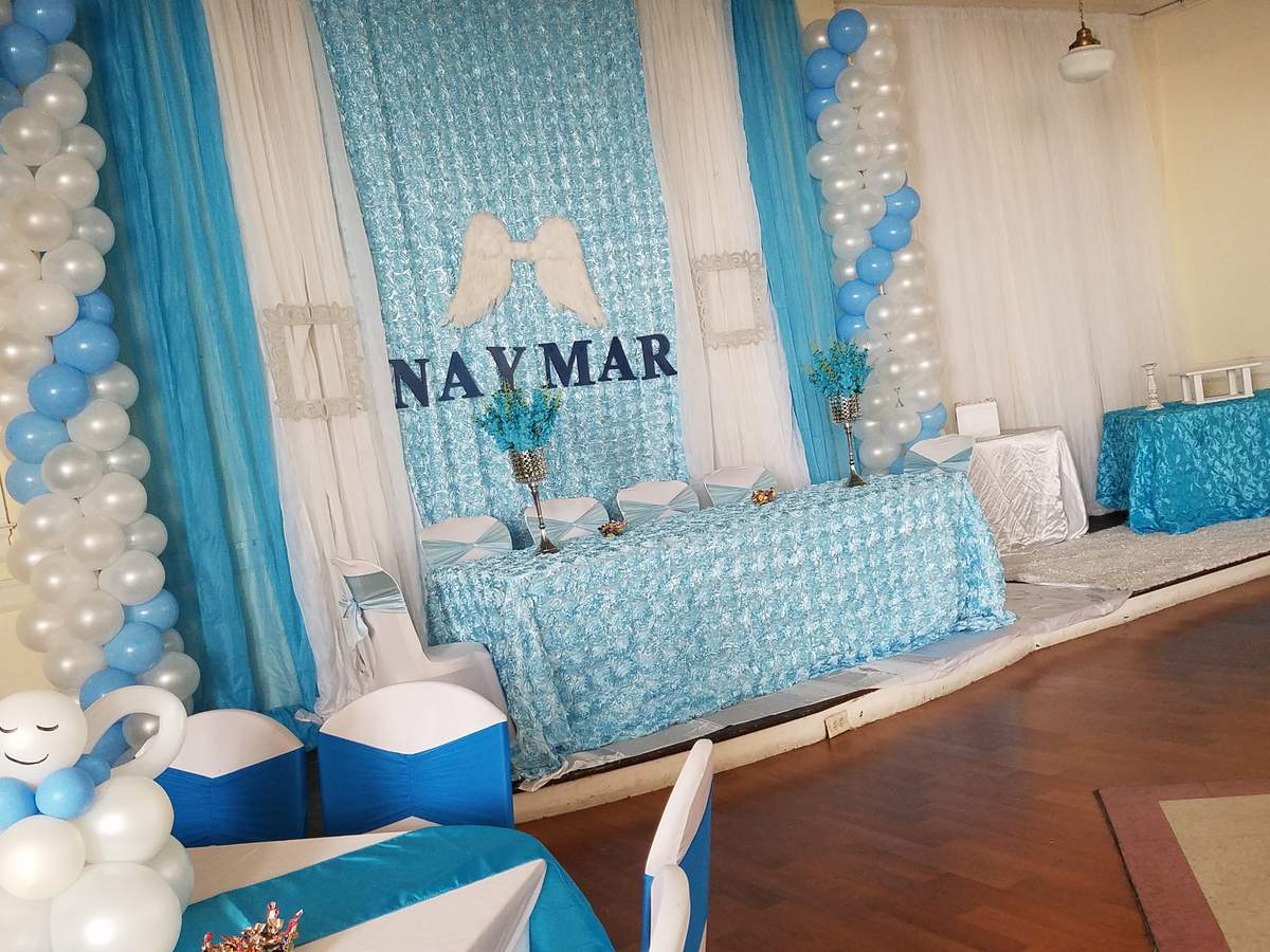 Baby blue baptism Baptism Party Ideas | Photo 3 of 7 | Catch My Party