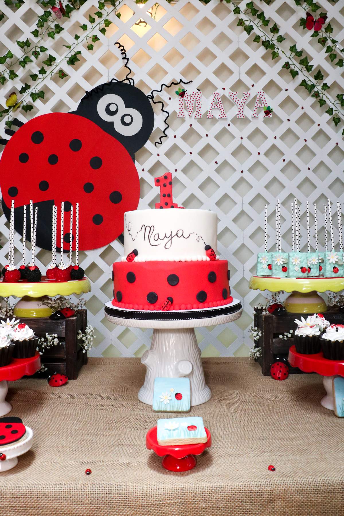 Lady Bug Theme Birthday Party Ideas | Photo 37 of 54 | Catch My Party