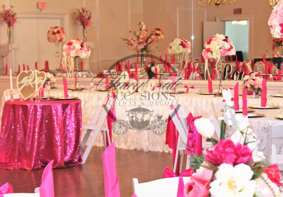 Shades of Pink Wedding Party Ideas | Photo 1 of 22 | Catch My Party