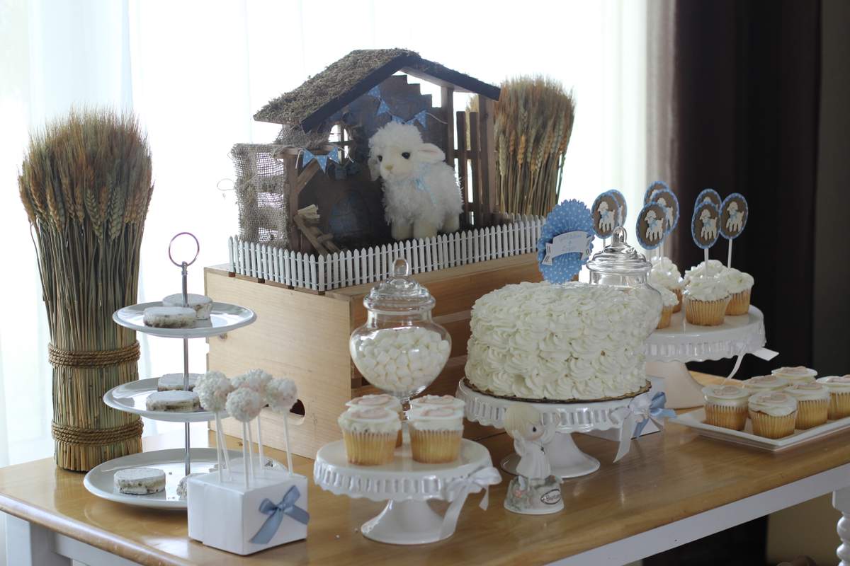 Sheep / Lambs Baptism Party Ideas | Photo 1 of 17 | Catch My Party