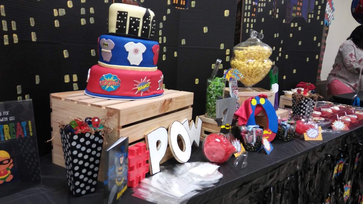 Super Hero Baby Shower Party Ideas | Photo 7 of 13 | Catch My Party