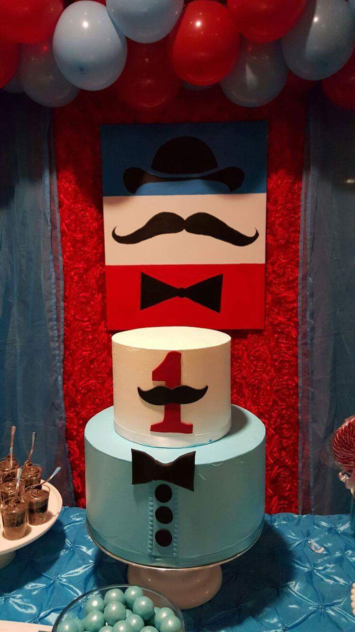 Enzo's mustache birthday party Birthday Party Ideas | Photo 3 of 13 ...