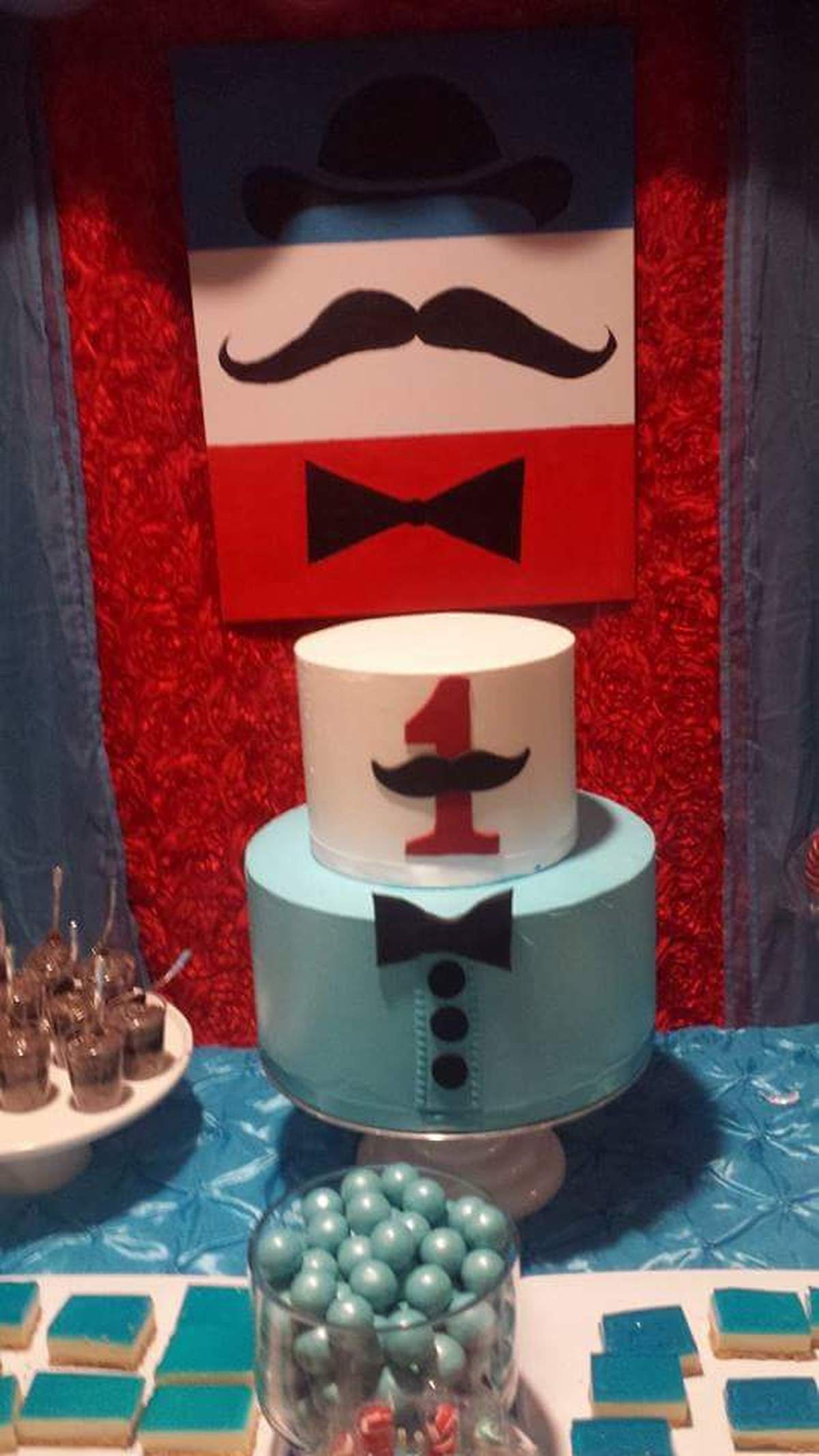 Enzo's mustache birthday party Birthday Party Ideas | Photo 3 of 13 ...