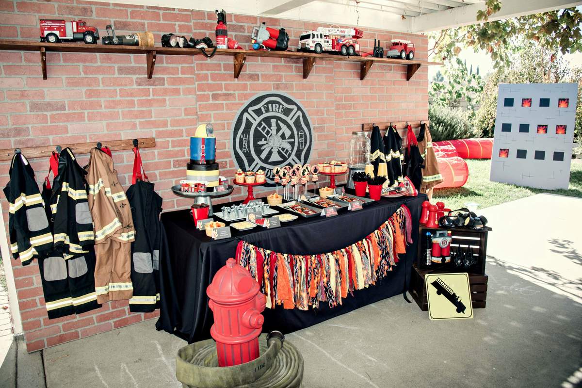 Fireman Birthday Party Ideas | Photo 1 of 30 | Catch My Party