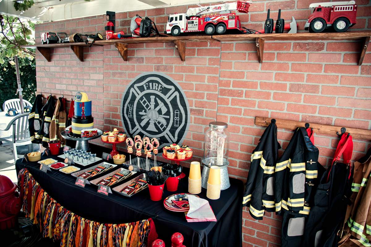 Fireman Birthday Party Ideas | Photo 2 of 30 | Catch My Party