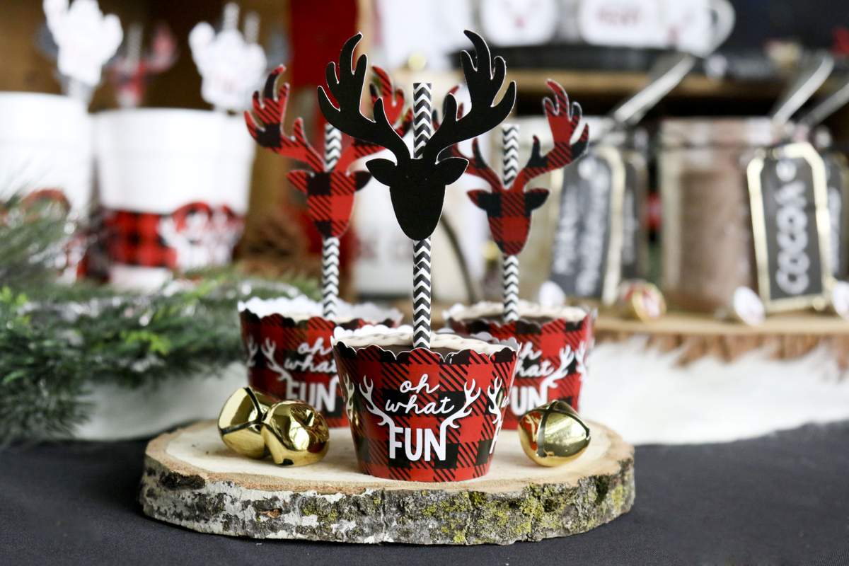 Prancing Plaid | Buffalo Plaid Reindeer Holiday Party Christmas/Holiday ...