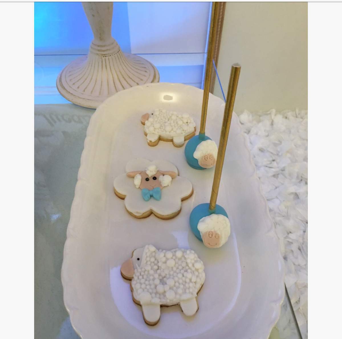 Little lamb baby shower Baby Shower Party Ideas | Photo 1 of 16 | Catch ...