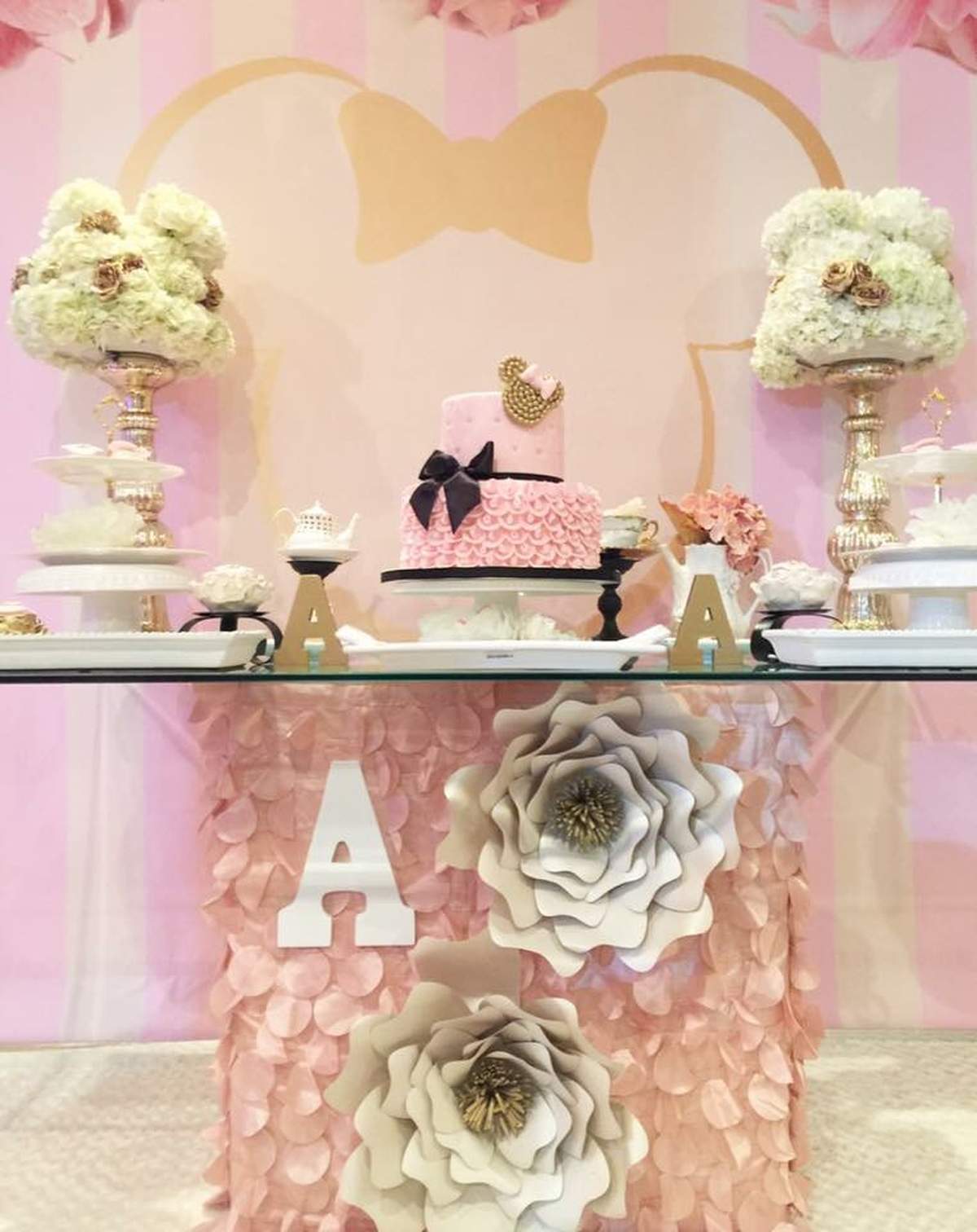 Minnie Mouse/Tea Birthday Party Ideas | Photo 10 of 16 | Catch My Party