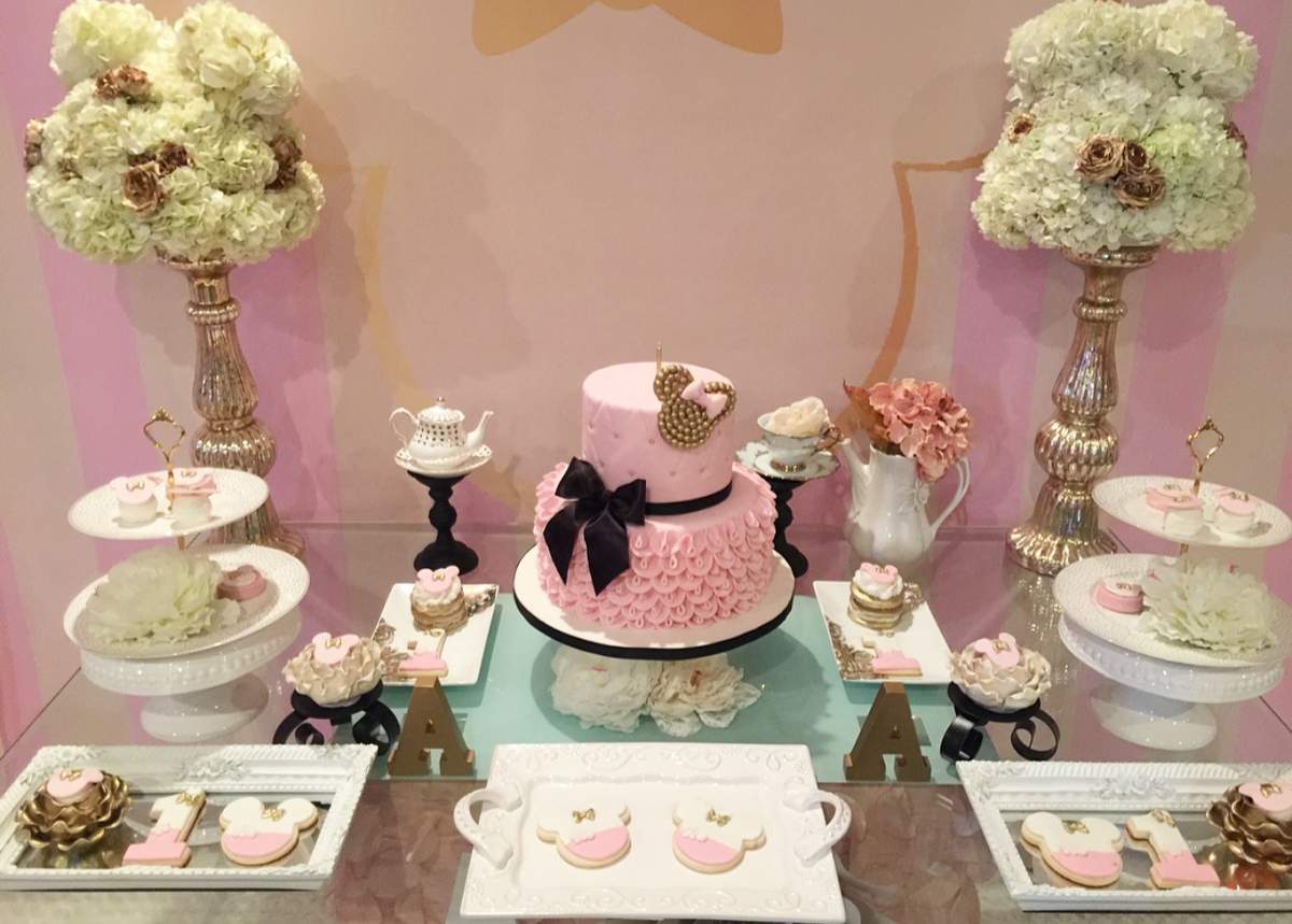 Minnie Mouse/Tea Birthday Party Ideas | Photo 10 of 16 | Catch My Party