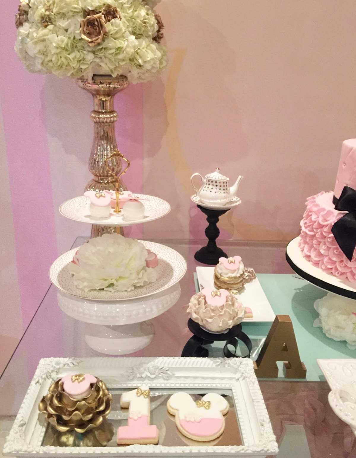 Minnie Mouse/Tea Birthday Party Ideas | Photo 10 of 16 | Catch My Party