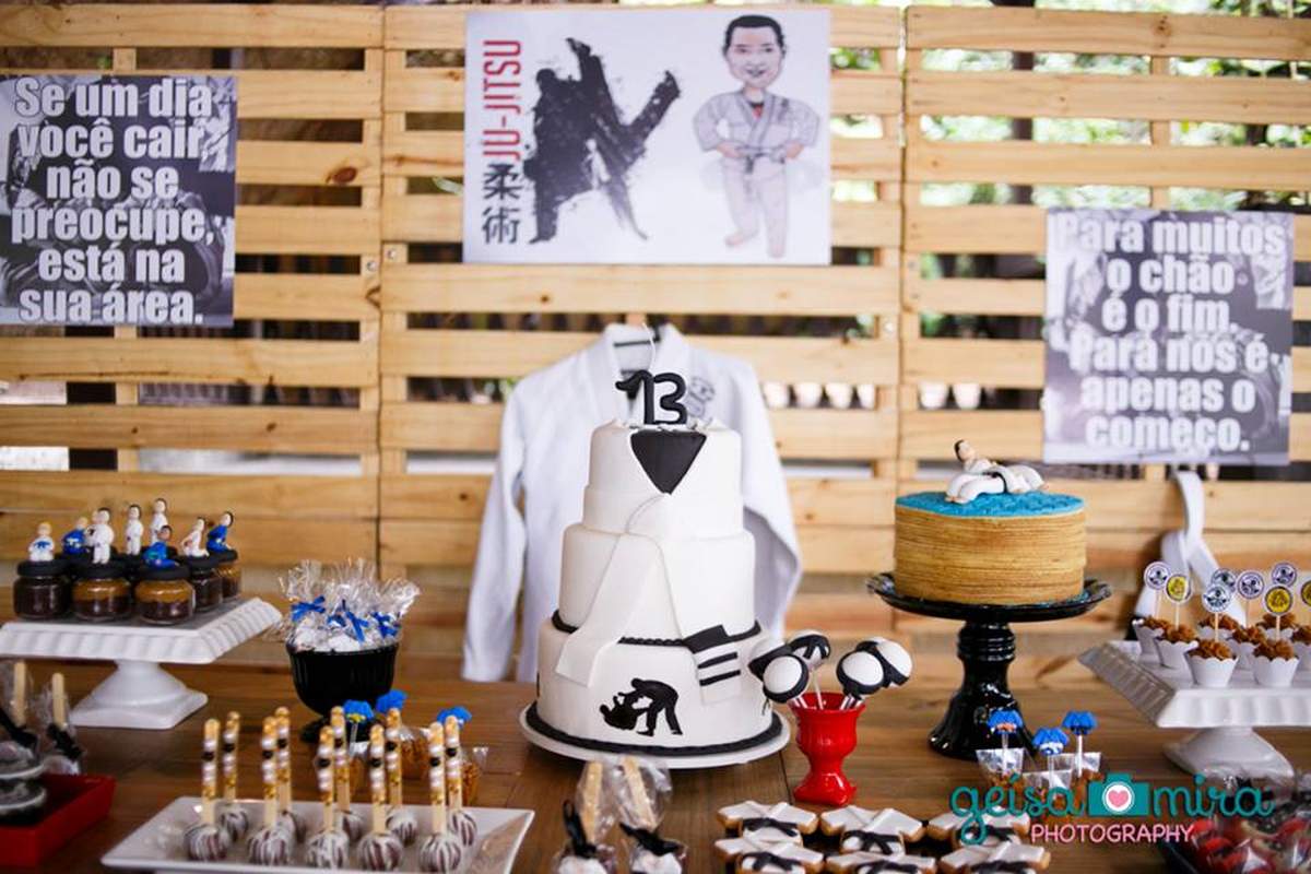 Jiu-Jitsu Party - IAN #13 Birthday Party Ideas | Photo 1 of 40 | Catch ...