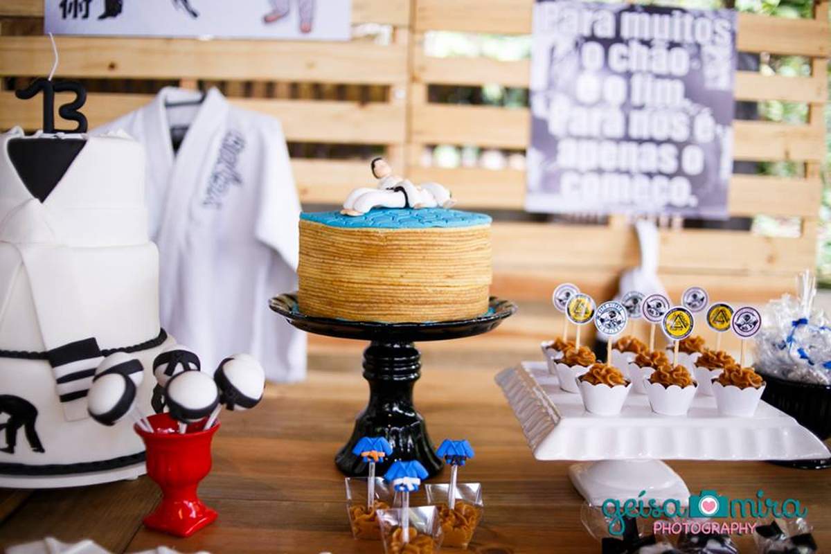 Jiu-Jitsu Party - IAN #13 Birthday Party Ideas | Photo 1 of 40 | Catch ...