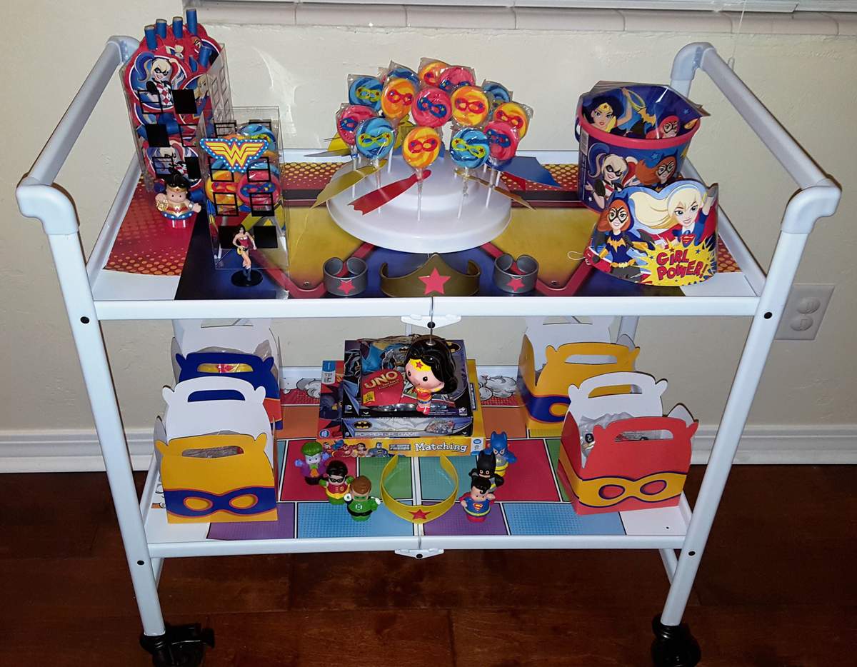 DC Superhero Girls Party Birthday Party Ideas | Photo 5 of 26 | Catch ...