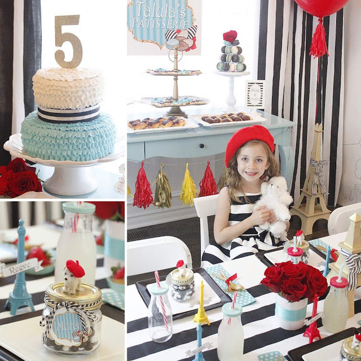French / Parisian / Birthday "Parisian Puppy Party" | Catch My Party