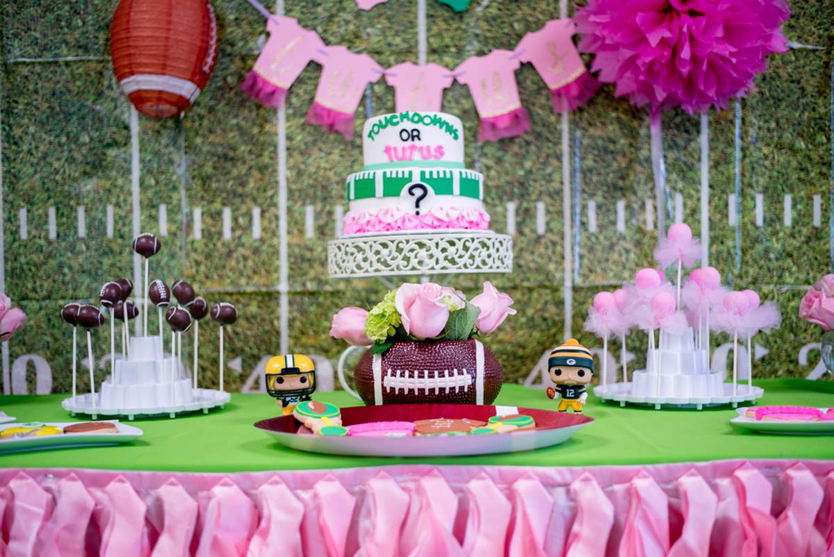 Touchdown or Tutus Gender Reveal Party Ideas | Photo 3 of 21 | Catch My ...