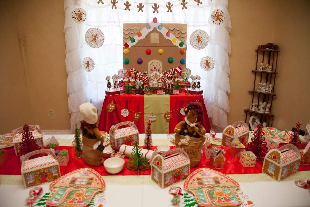 Holiday - Gingerbread house - Hot Cocoa Bar Christmas/Holiday Party ...