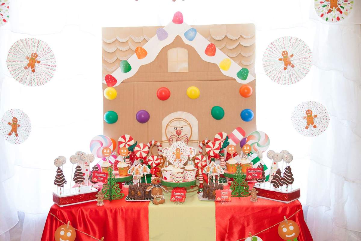 Holiday - Gingerbread house - Hot Cocoa Bar Christmas/Holiday Party ...