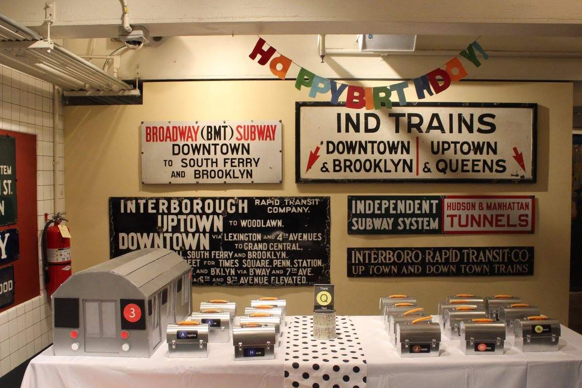 NYC Subway Birthday Party Ideas | Photo 2 of 24 | Catch My Party
