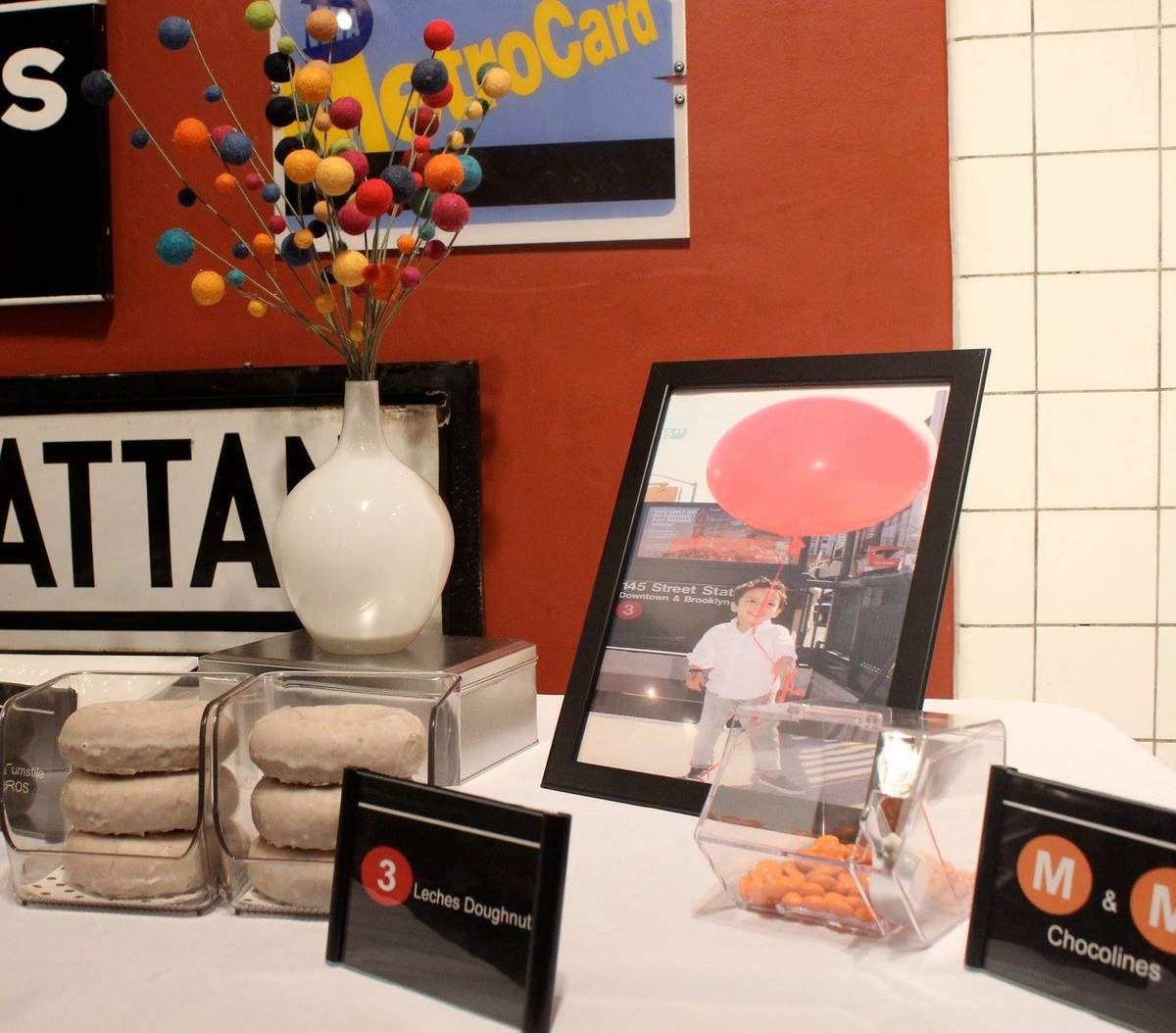 NYC Subway Birthday Party Ideas | Photo 2 of 24 | Catch My Party