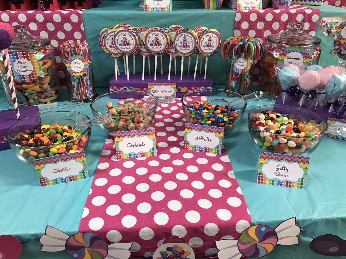 Candy / Sweets / Dessert Birthday Party Ideas | Photo 3 of 29 | Catch ...